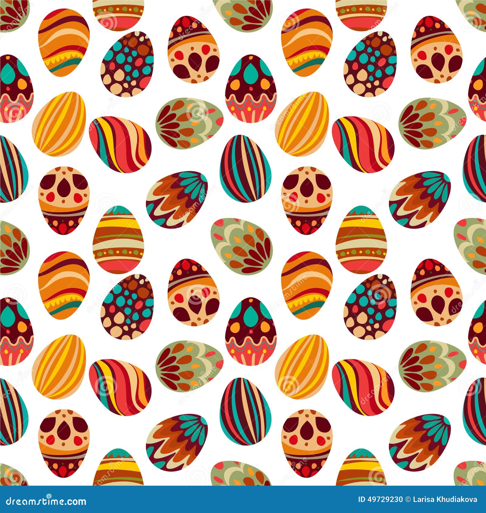 Happy Easter! Happy Holiday Eggs Pattern, Seamless Background for Your ...