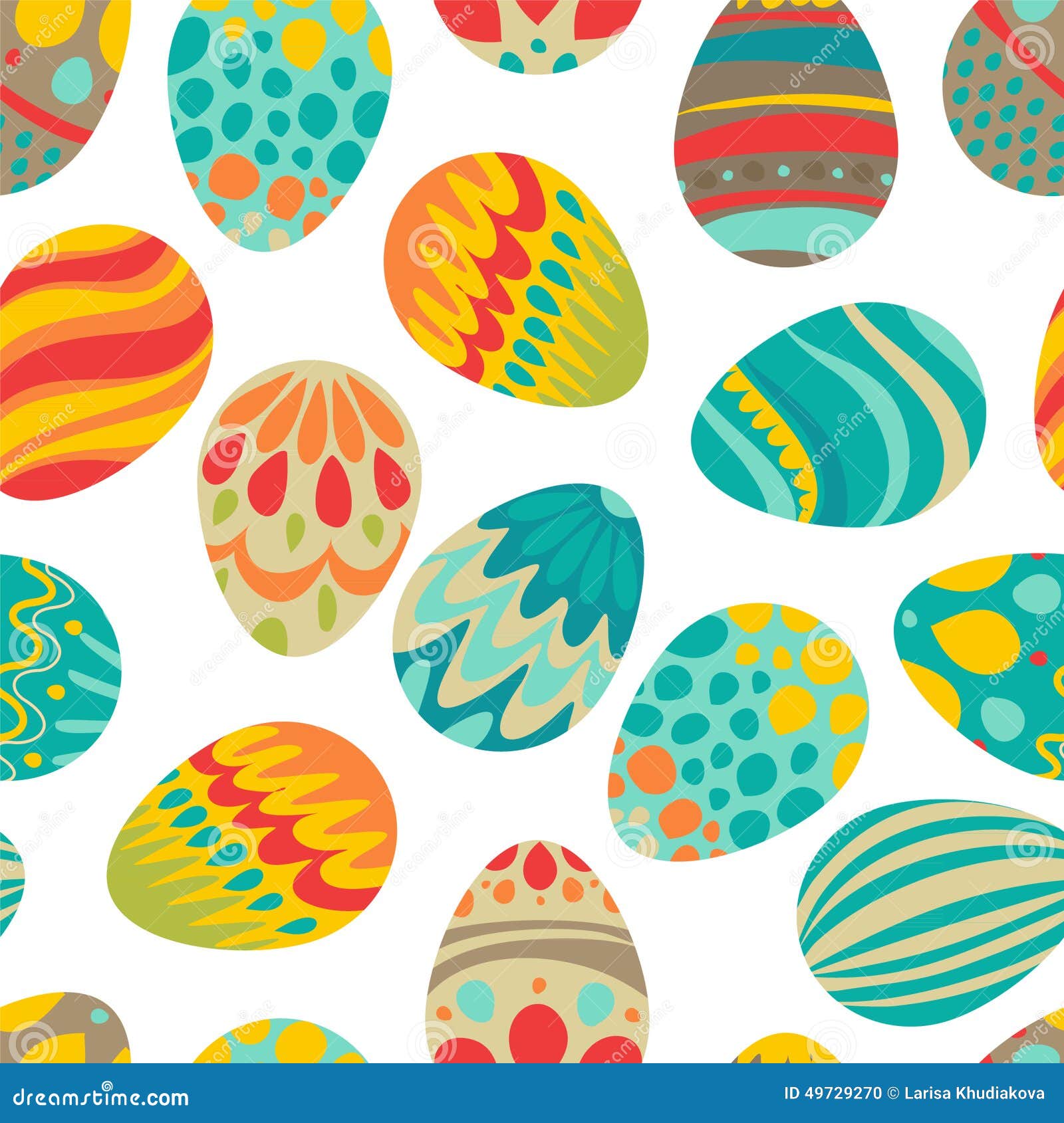 Happy Easter! Happy Holiday Eggs Pattern, Seamless Background for Your ...