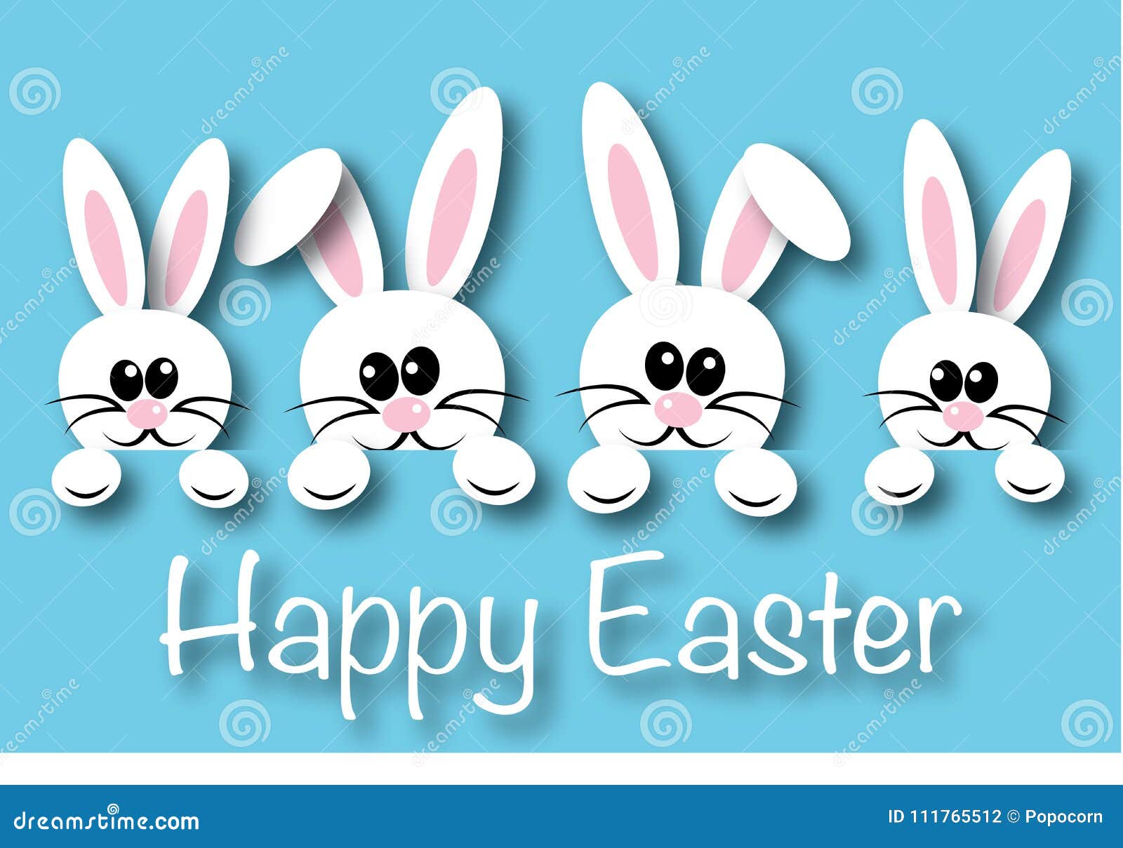 Happy Easter Header Banner or Greeting Card Stock Vector - Illustration ...