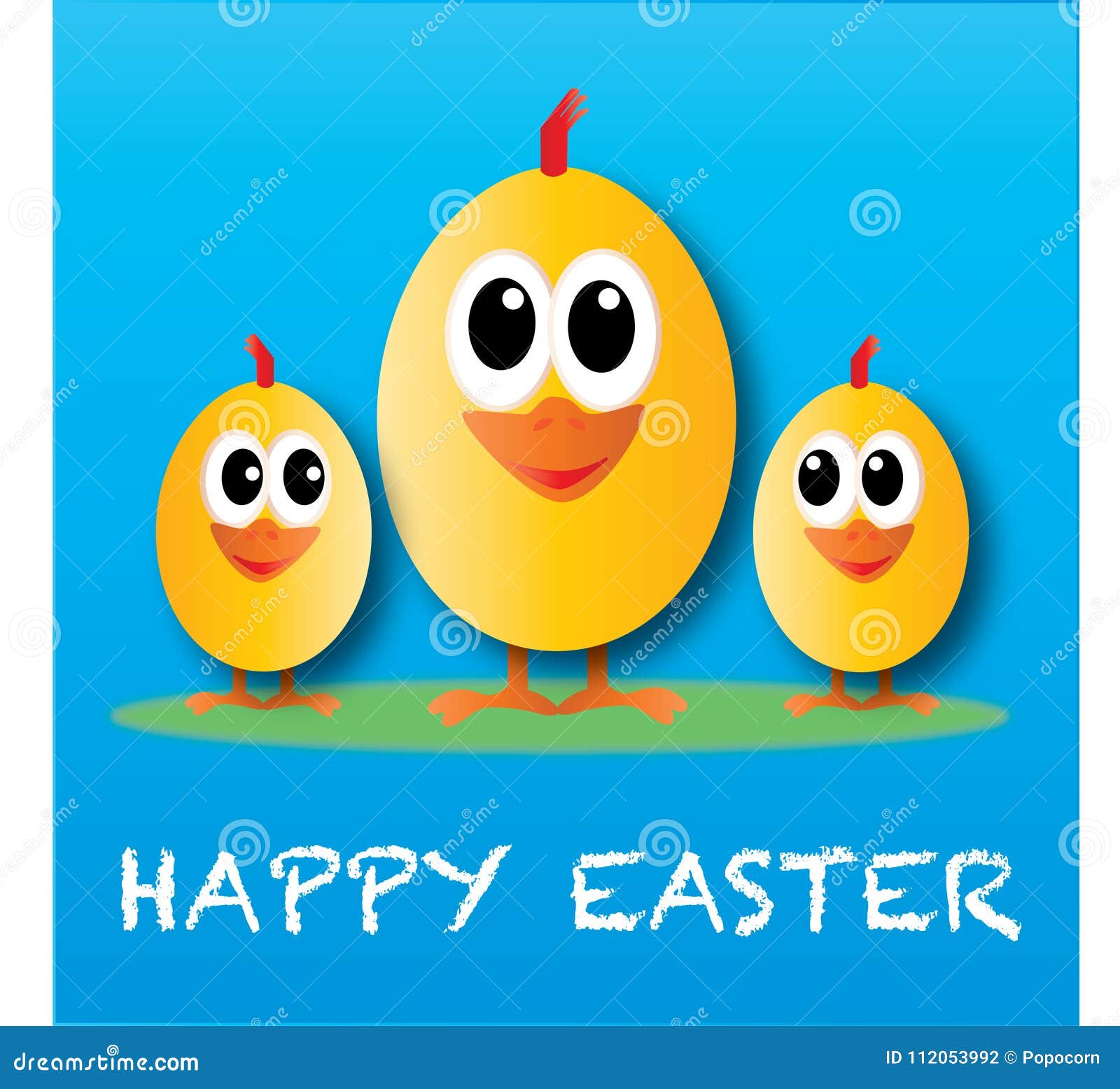 Happy Easter Header Banner or Greeting Card Stock Vector - Illustration ...