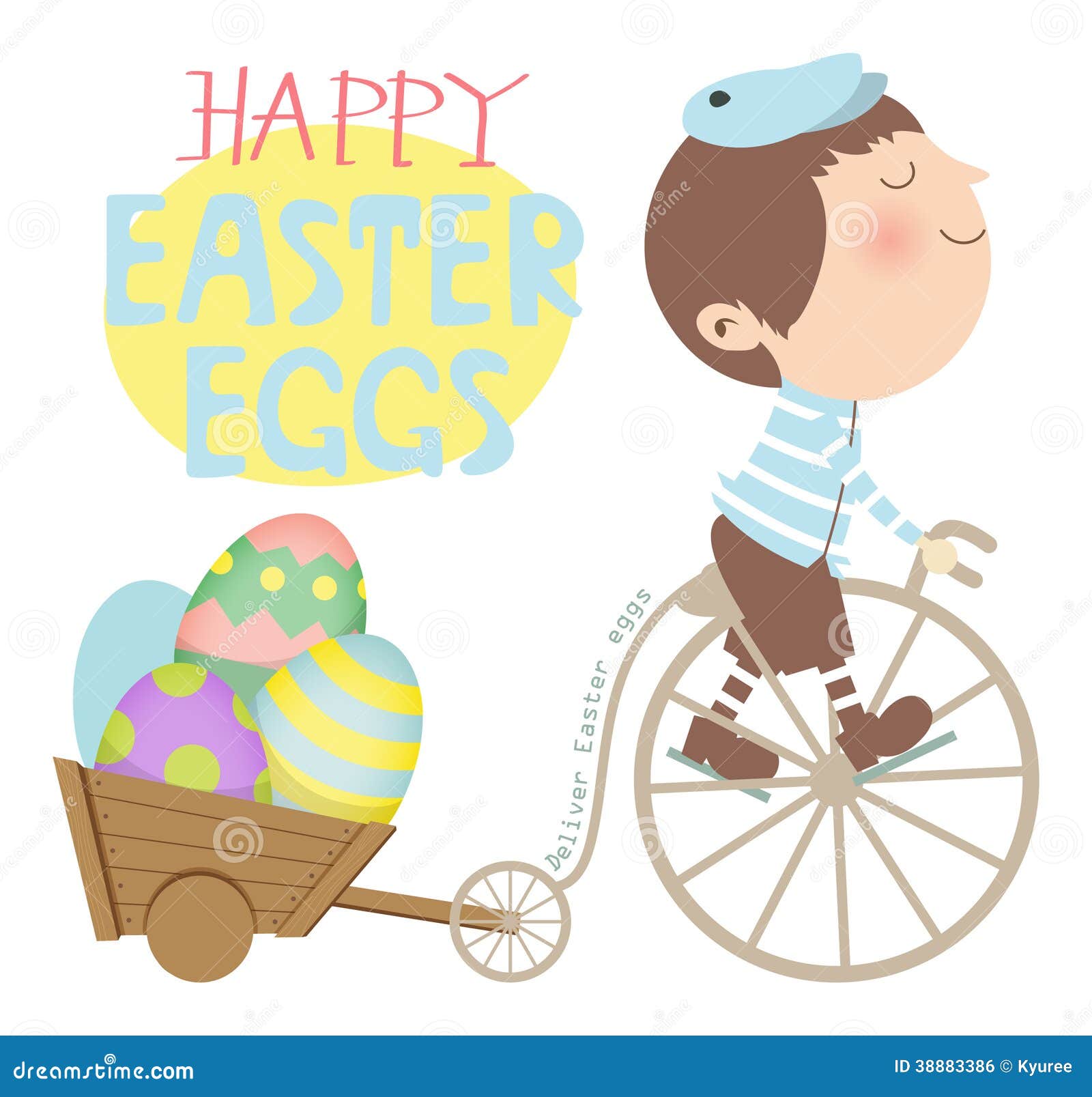Easter egg boy stock vector. Illustration of imagination - 38883386