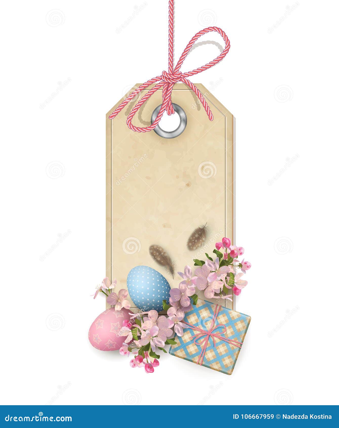 Happy Easter Label stock vector. Illustration of happy - 106667959