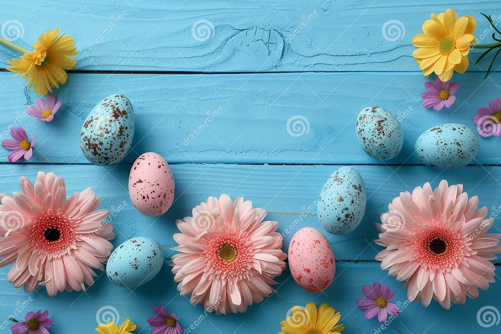 Happy Easter Ladybugs Eggs Easter Joy Basket. White Eager Bunny Easter ...