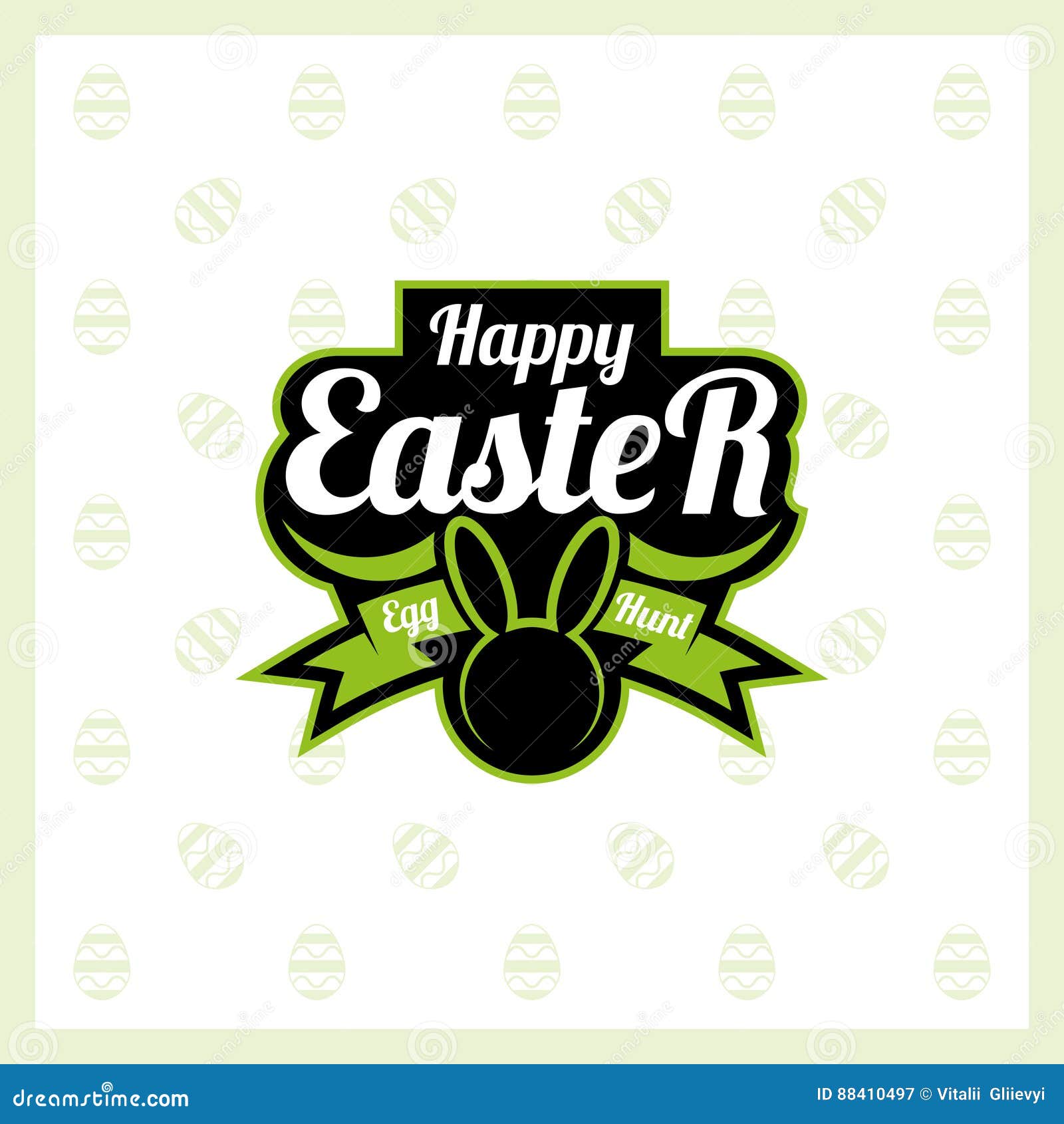 Happy Easter logo stock vector. Illustration of fantasy - 88410497