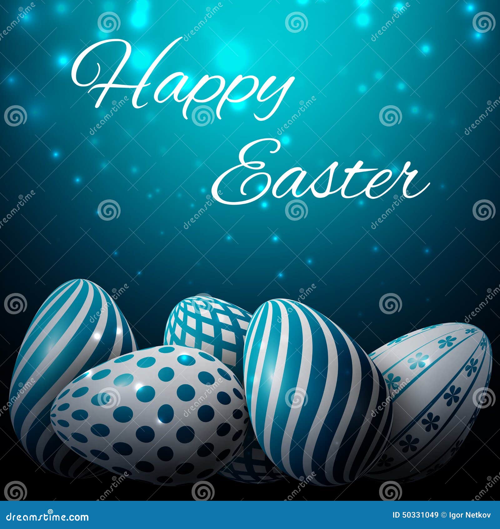 Happy Easter stock vector. Illustration of design, green - 50331049