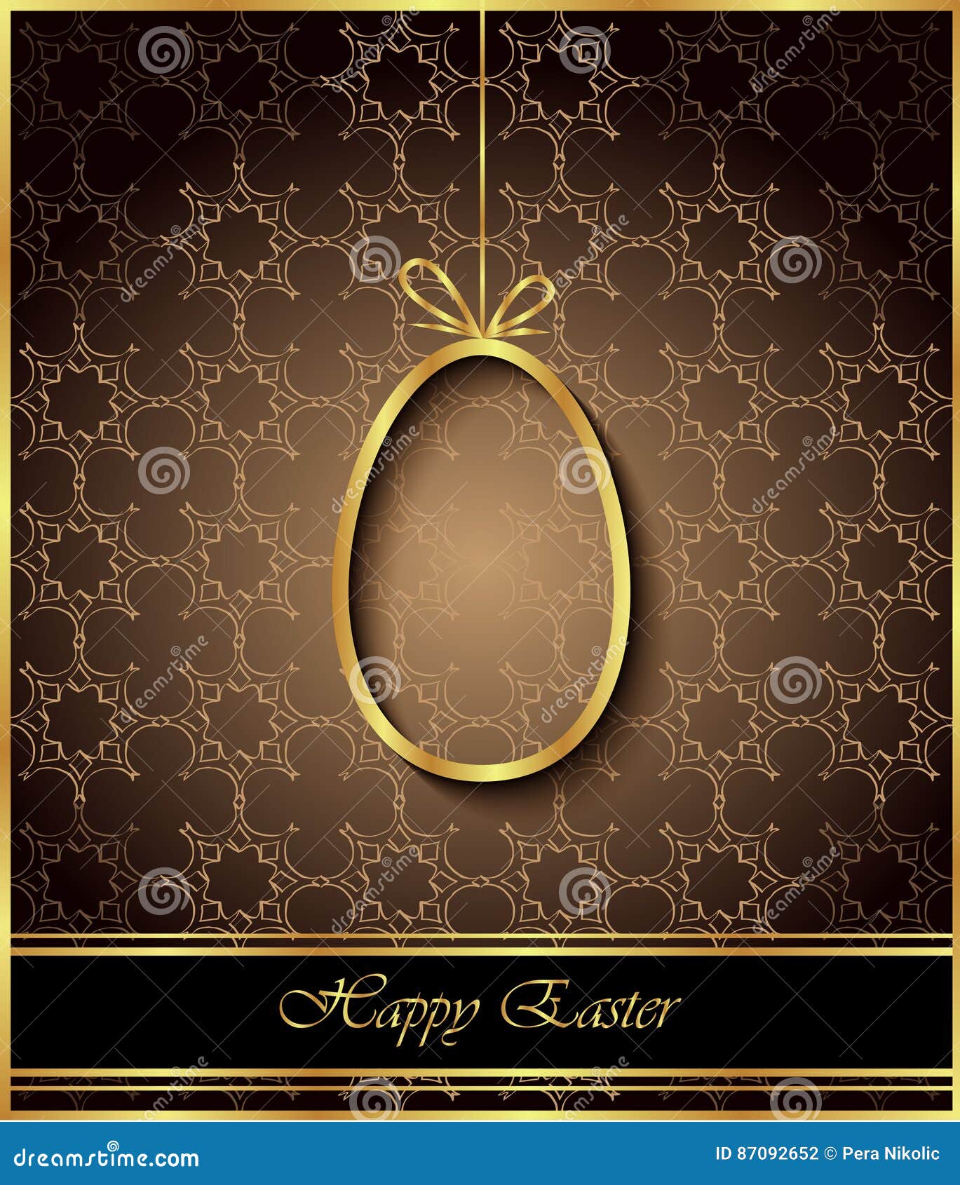 Happy Easter Modern and Elegant Background. Stock Vector - Illustration ...