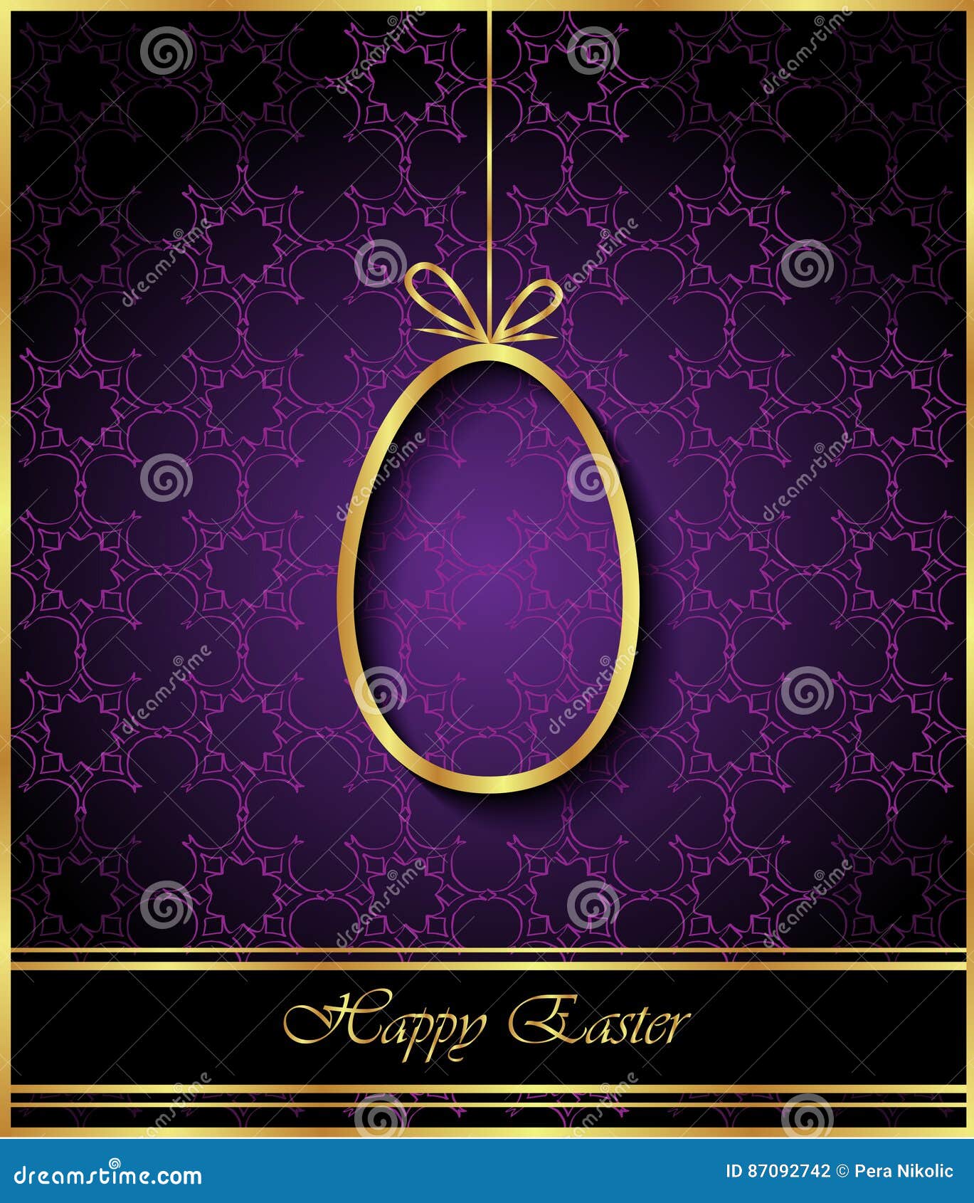 Happy Easter Modern and Elegant Background. Stock Vector - Illustration ...