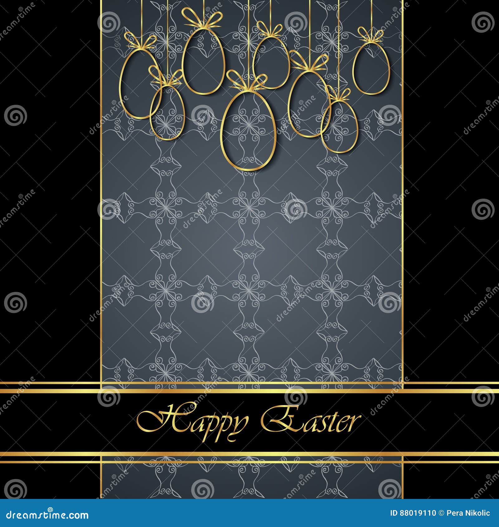 Happy Easter Modern and Elegant Background. Stock Vector - Illustration ...