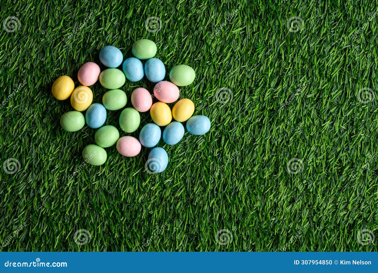 Happy Easter, Pastel Colored Candy Coated Easter Eggs Stock Photo ...