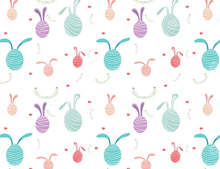 Happy Easter Pattern Background, Cute Easter Pattern for Kids. Stock ...