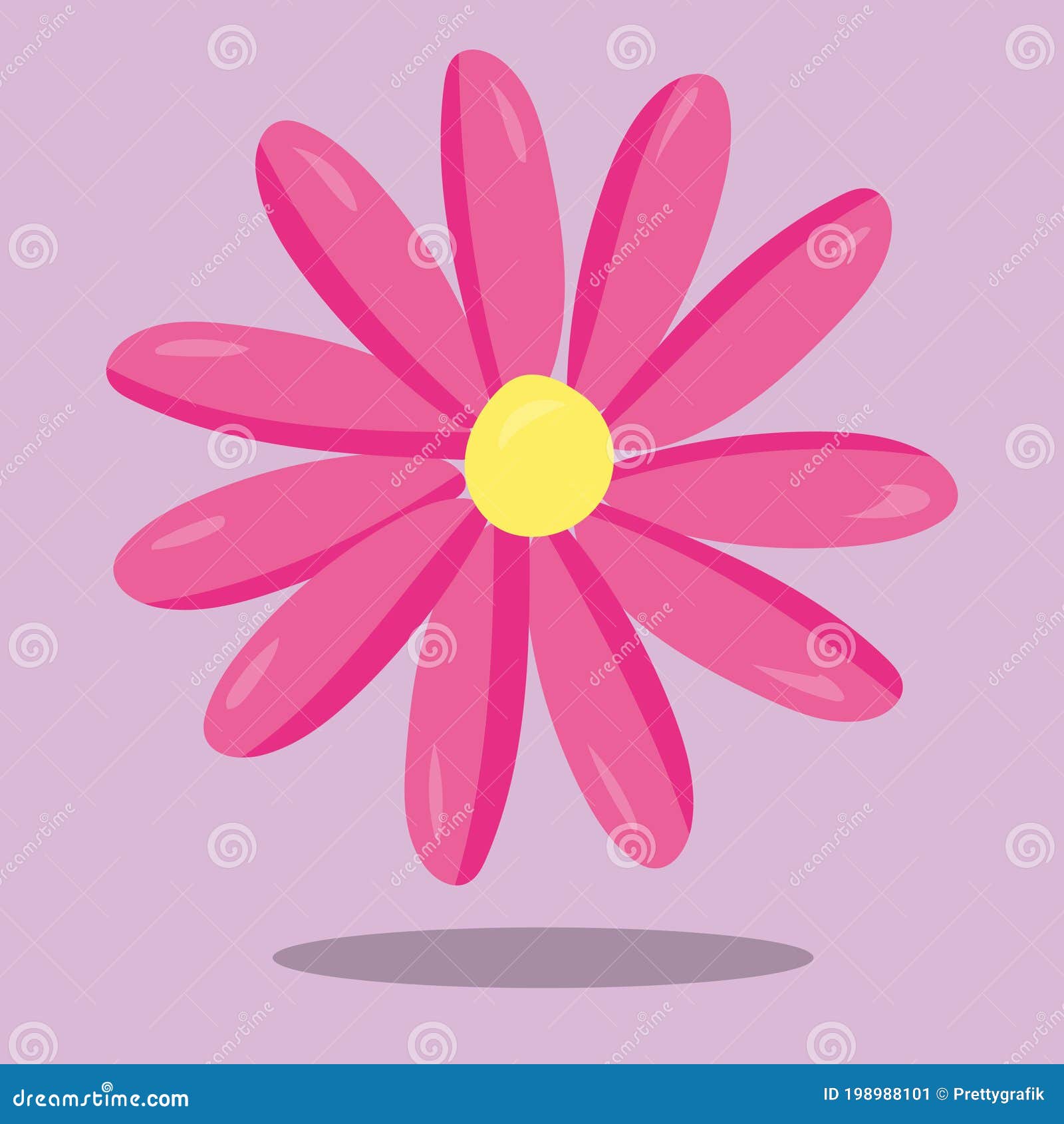 Happy Easter Pink Flower 09 Stock Vector - Illustration of flower ...