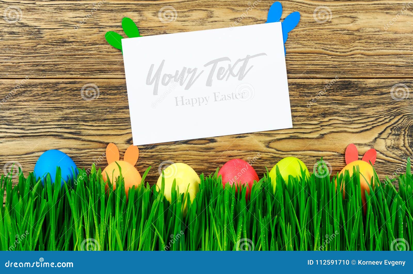 Happy Easter. Ready Postcard, the Ability To Write Your Own Text Stock ...