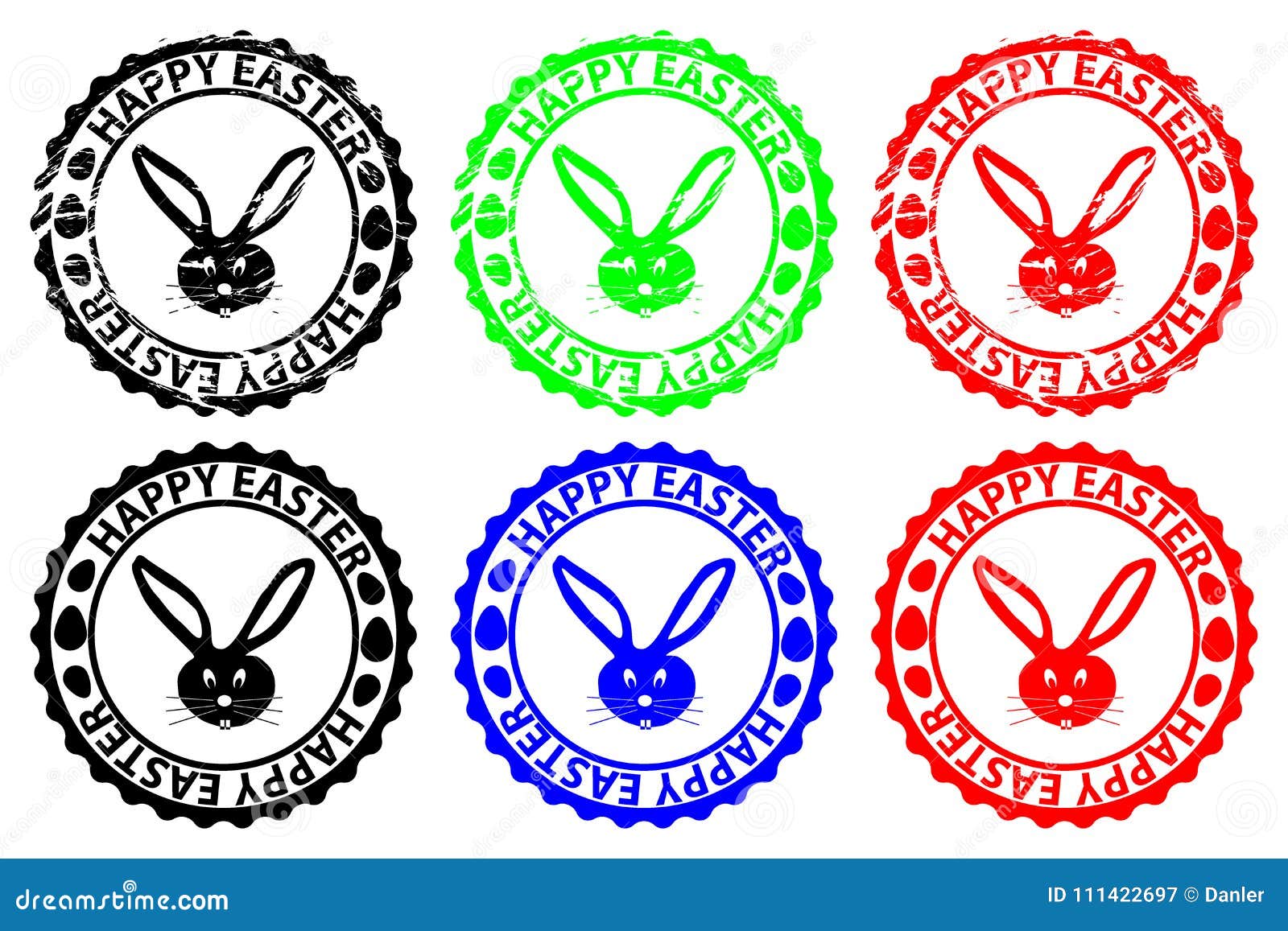 Happy easter rubber stamp stock vector. Illustration of background ...