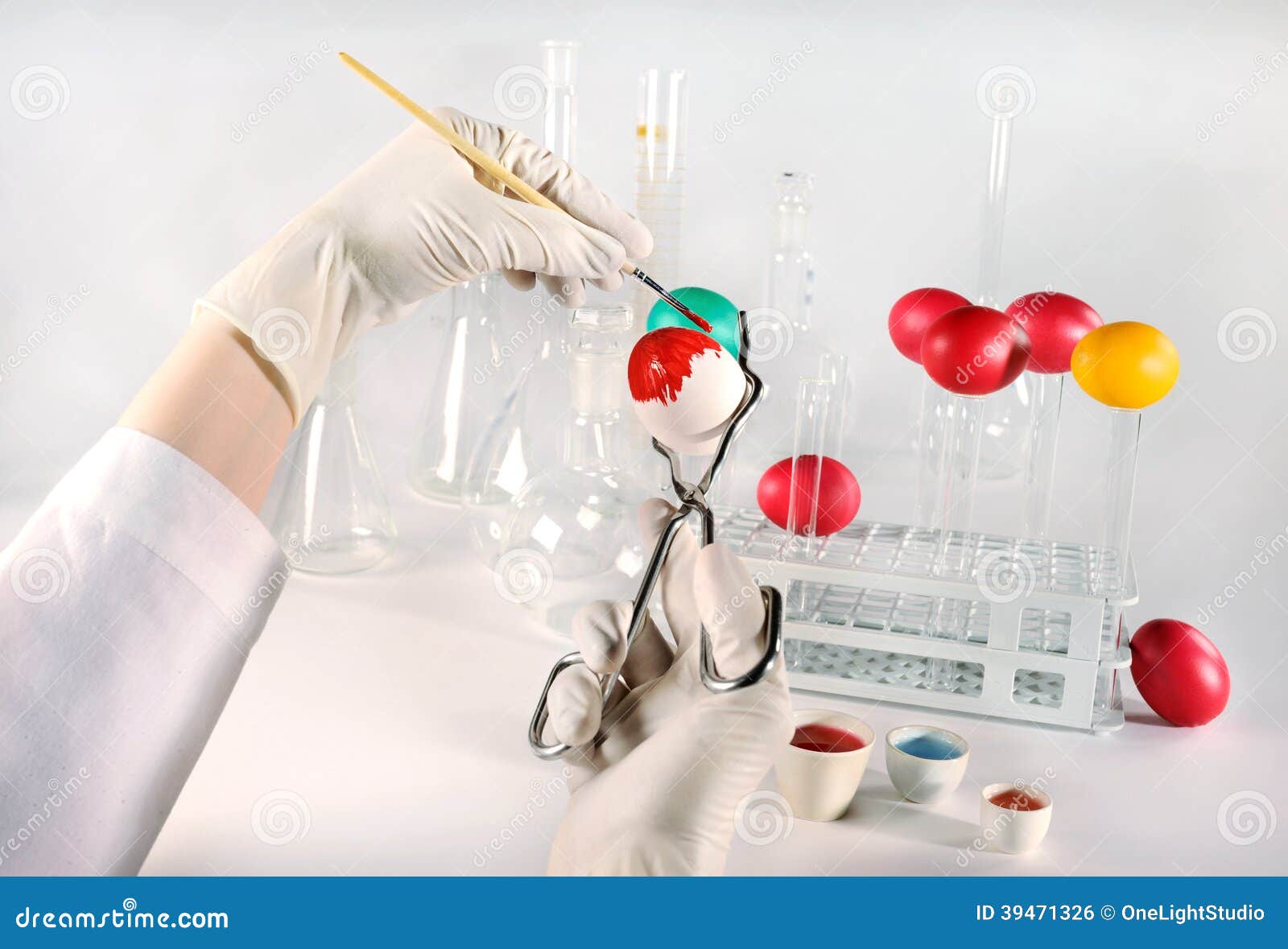 Happy Easter Science People! Stock Photo - Image of easter, chemistry ...