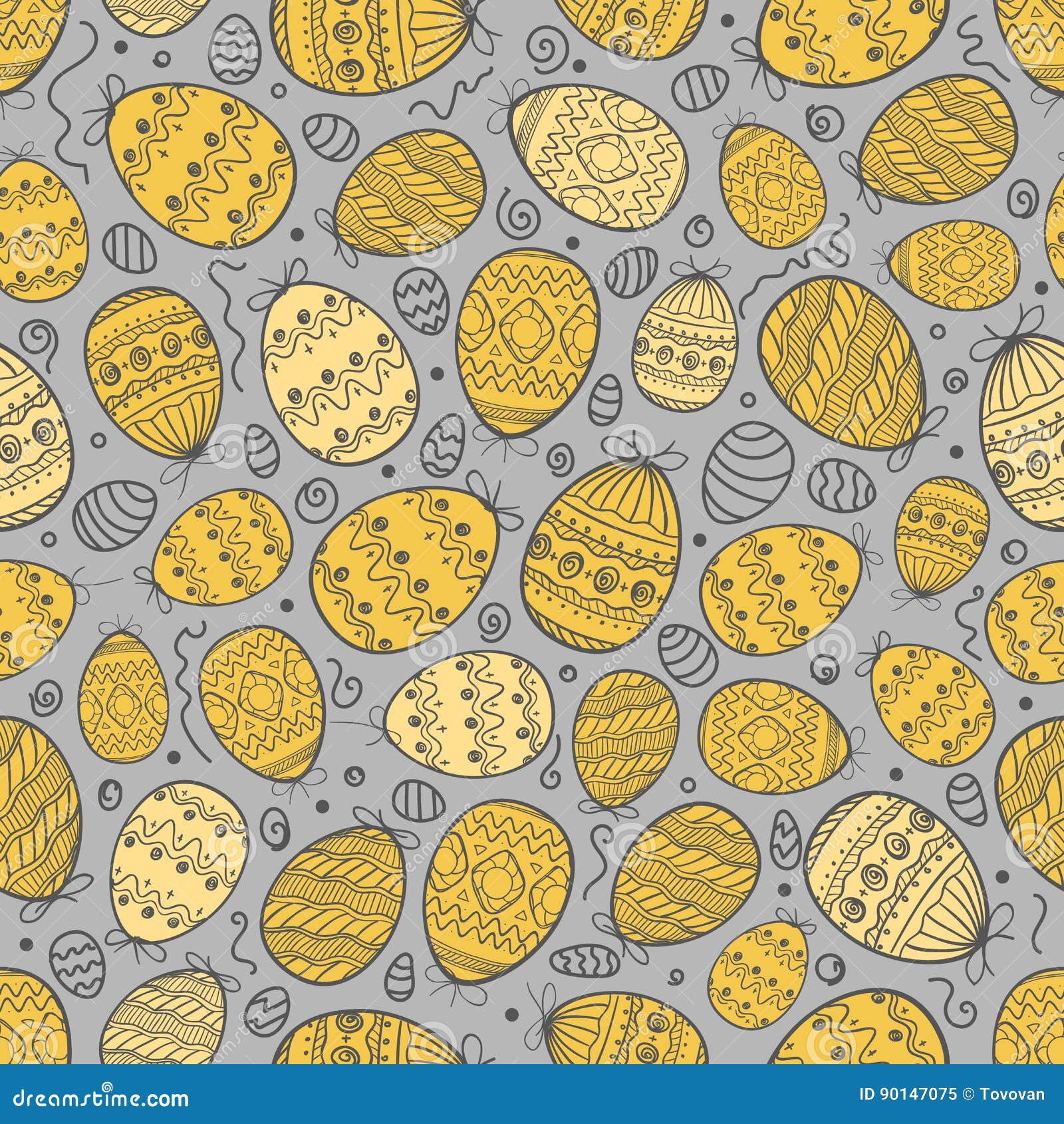 Happy Easter Seamless Background Stock Vector - Illustration of ...