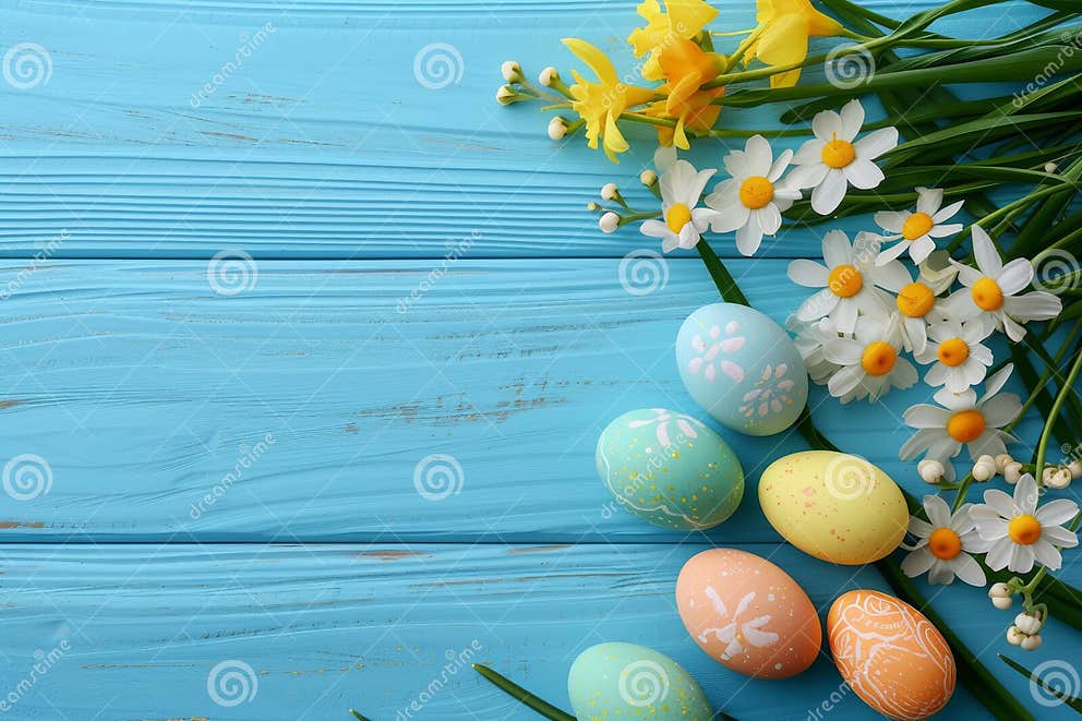 Happy Easter Sentimental Card Eggs Spring Basket. White Bone Bunny ...