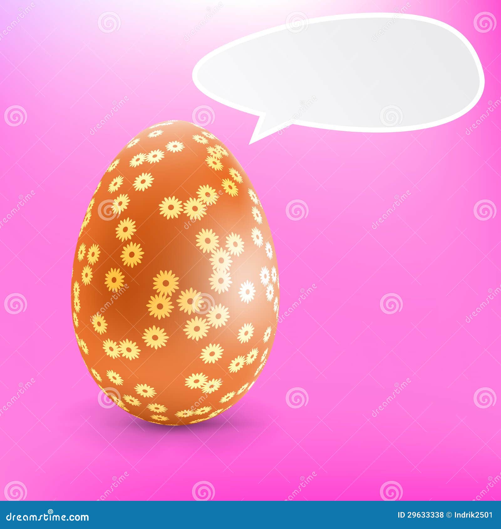 Happy Easter Speech Bubble. + EPS8 Stock Vector - Illustration of ...