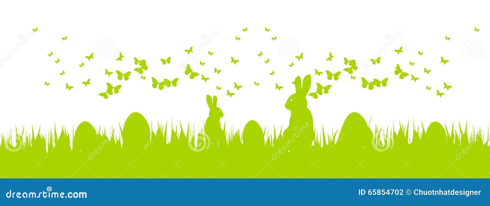 Happy Easter. Spring Banner Stock Illustration - Illustration of ...