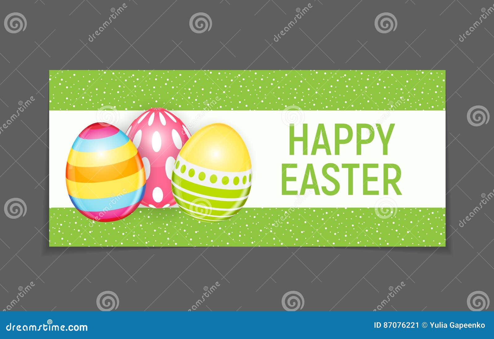 Happy Easter Spring Holiday Background Illustration Stock Vector ...