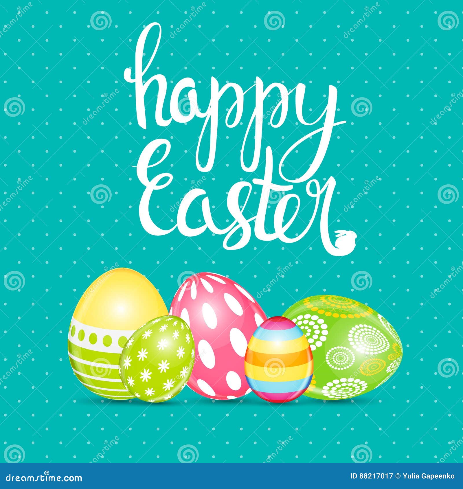 Happy Easter Spring Holiday Background Illustration Stock Vector ...