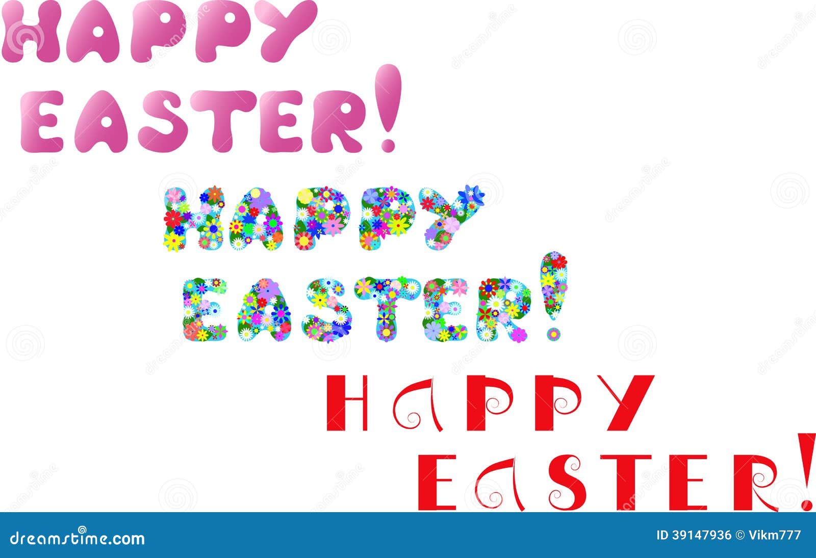 Happy easter stock vector. Illustration of spring, nature - 39147936