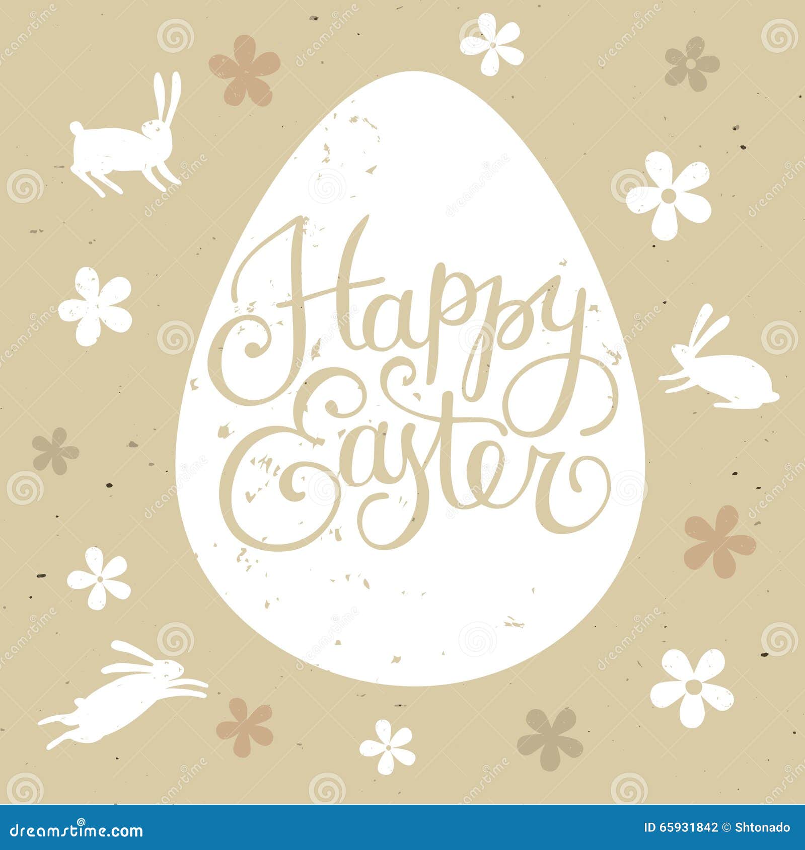 Happy Easter title stock illustration. Illustration of decorative ...