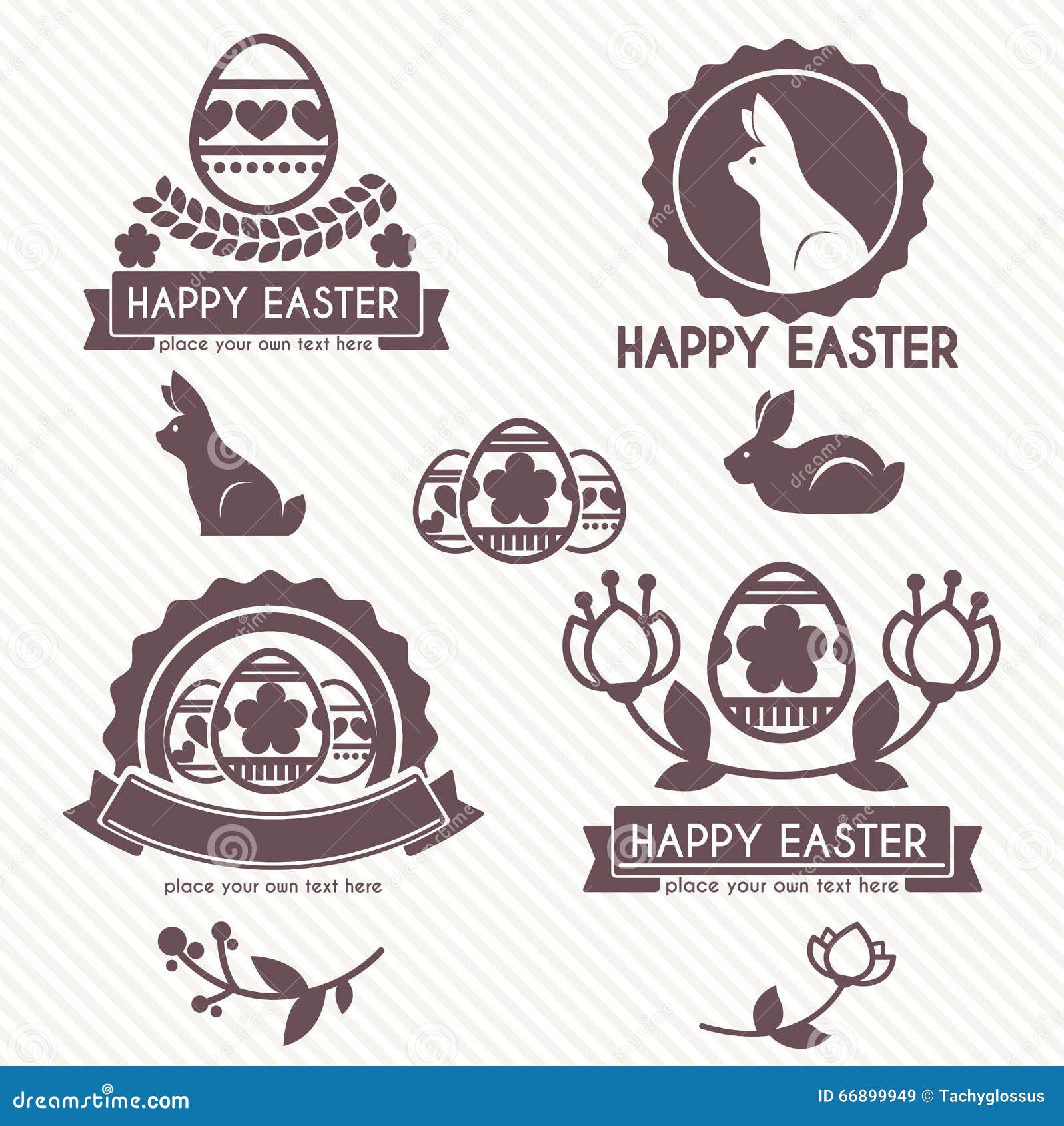 Happy easter stock vector. Illustration of logo, love - 66899949
