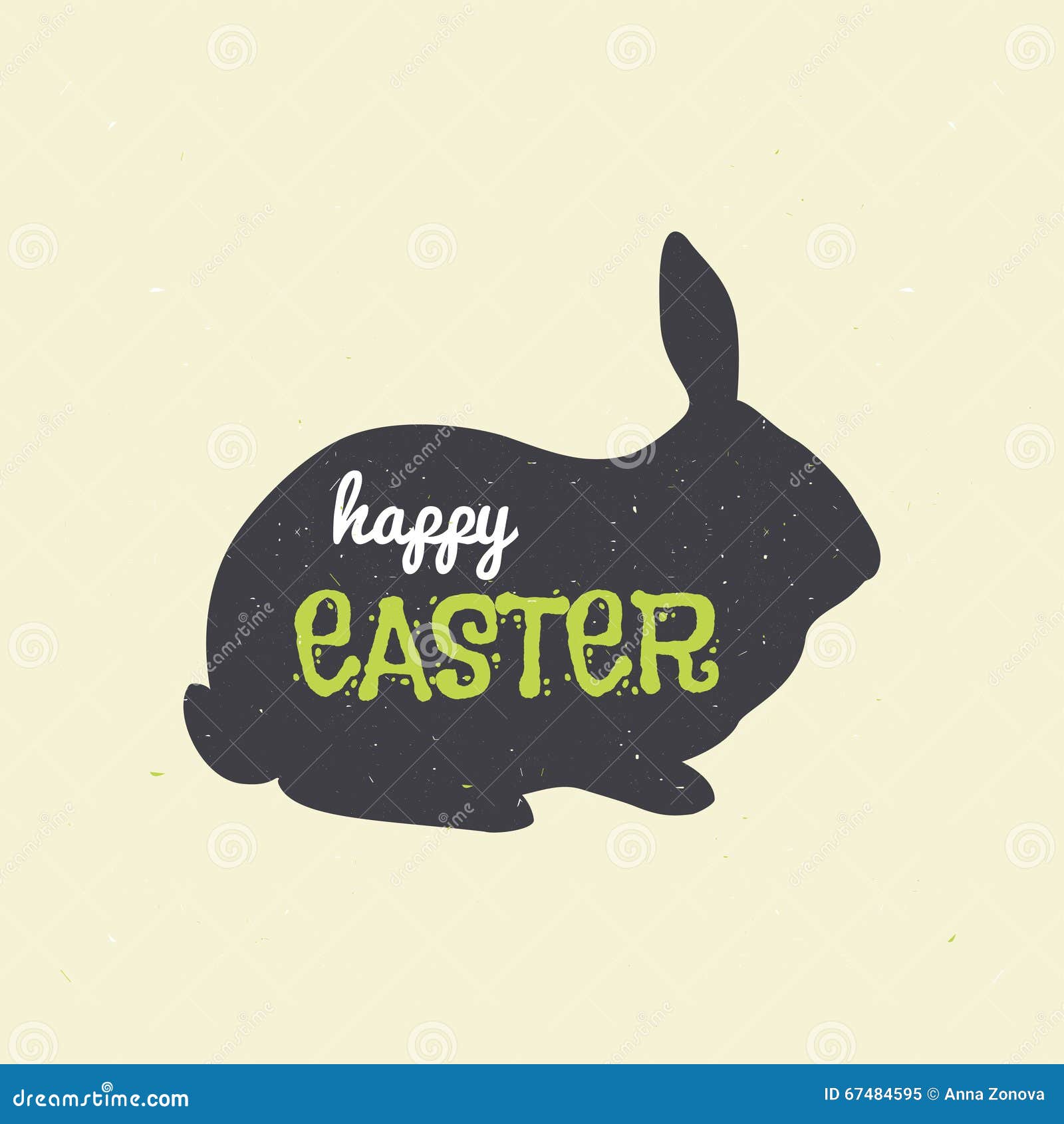 Happy Easter Vector Illustration. Stock Vector - Illustration of poster ...
