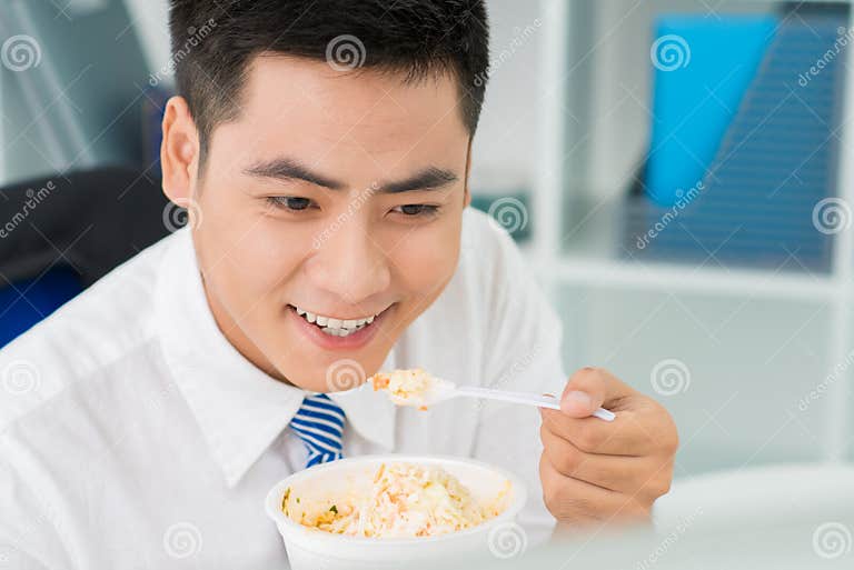 Happy eater stock photo. Image of holding, lunch, hungry - 29337386