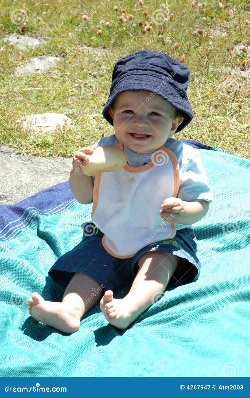 Happy Eating bread stock image. Image of eating, dining - 4267947