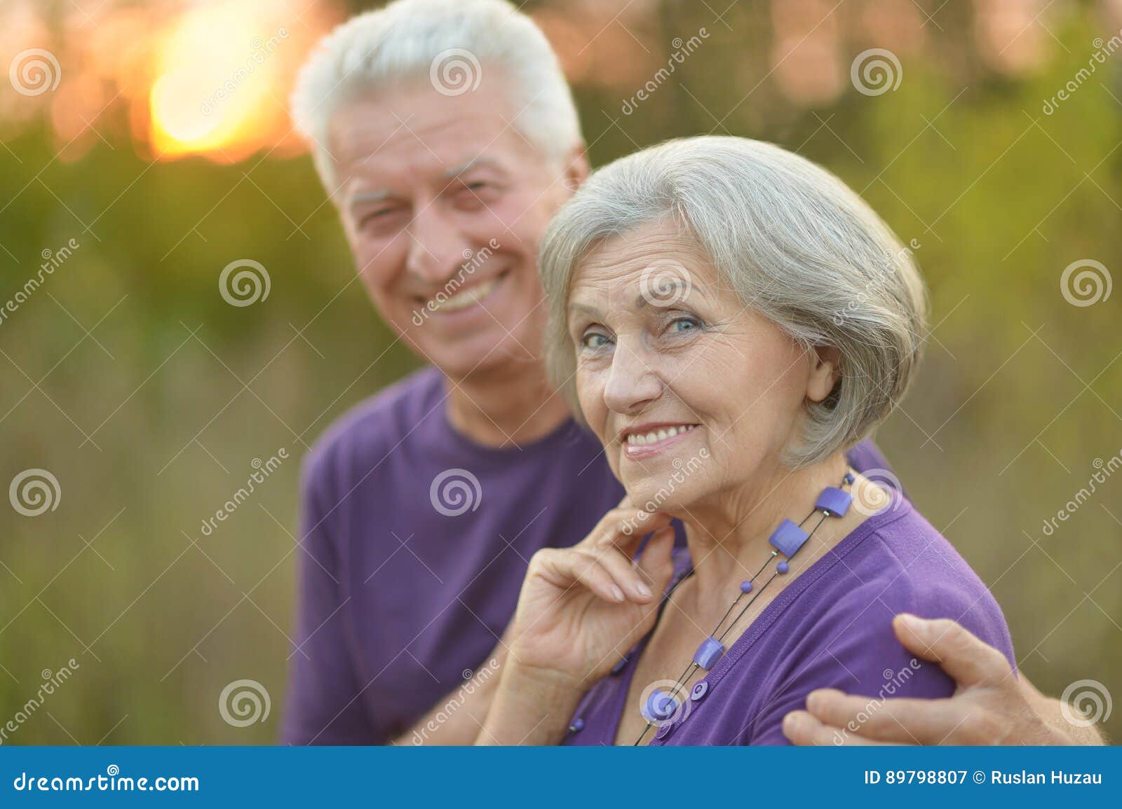 Happy Elderly Couple Embracing Stock Image - Image of happiness ...