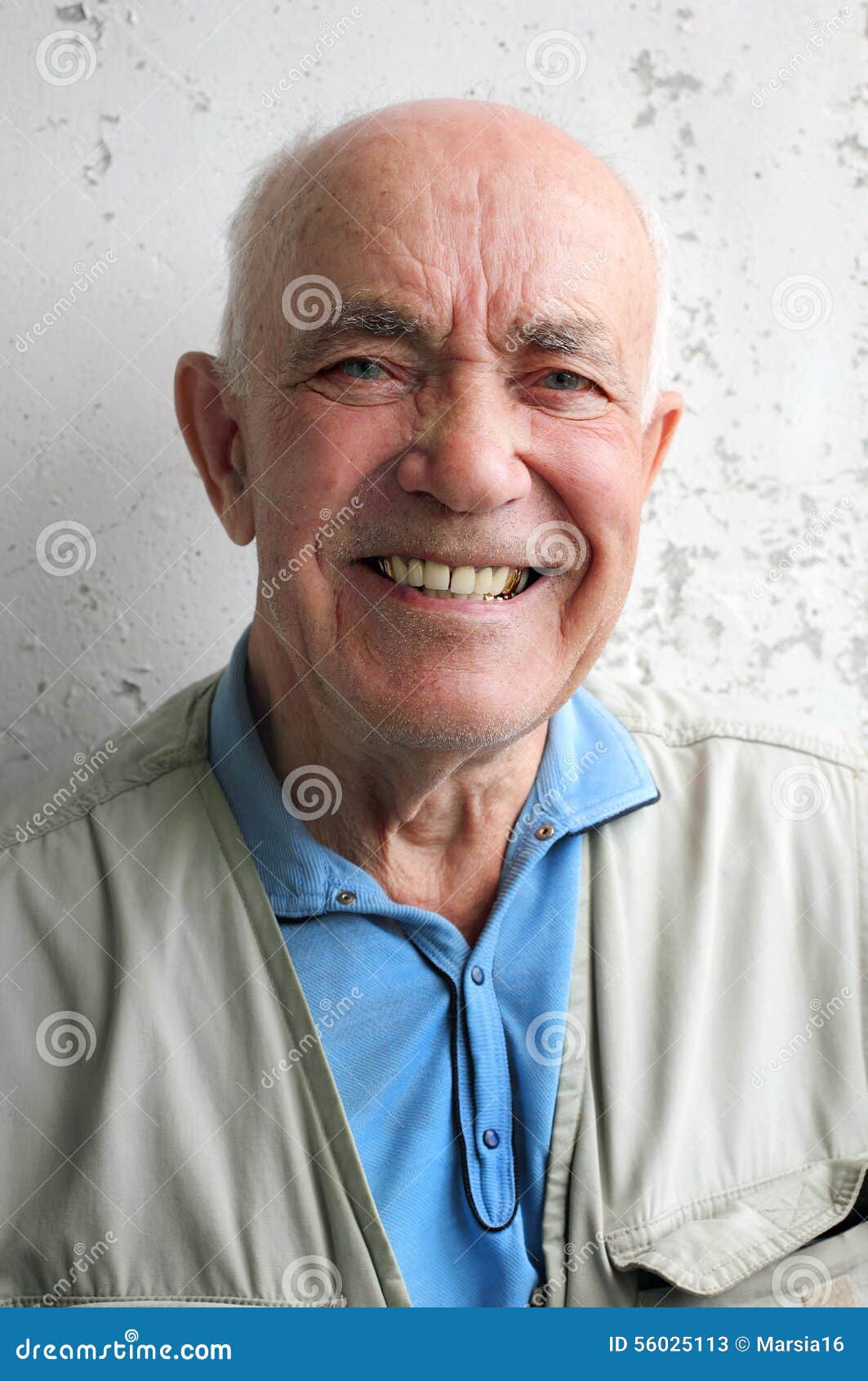 Happy Elderly Man stock image. Image of senior, contented - 56025113