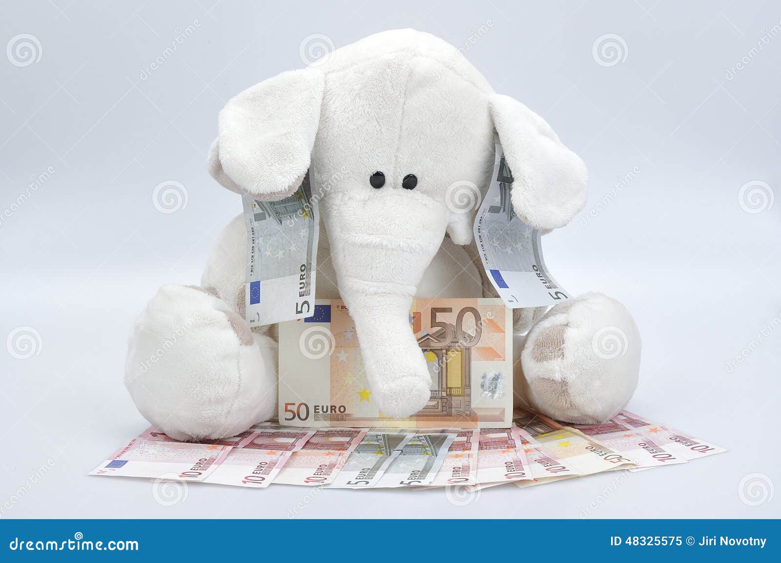 Happy elephant stock image. Image of banknote, market - 48325575