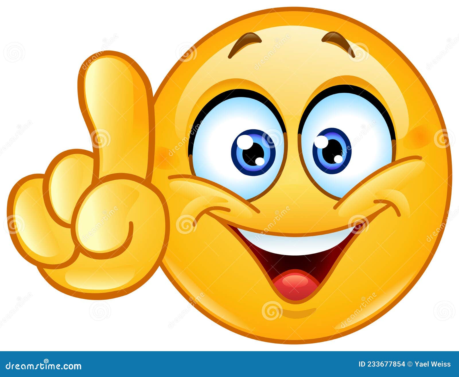 Emoticon Pointing At Himself With Both Hands. Cartoon Vector ...