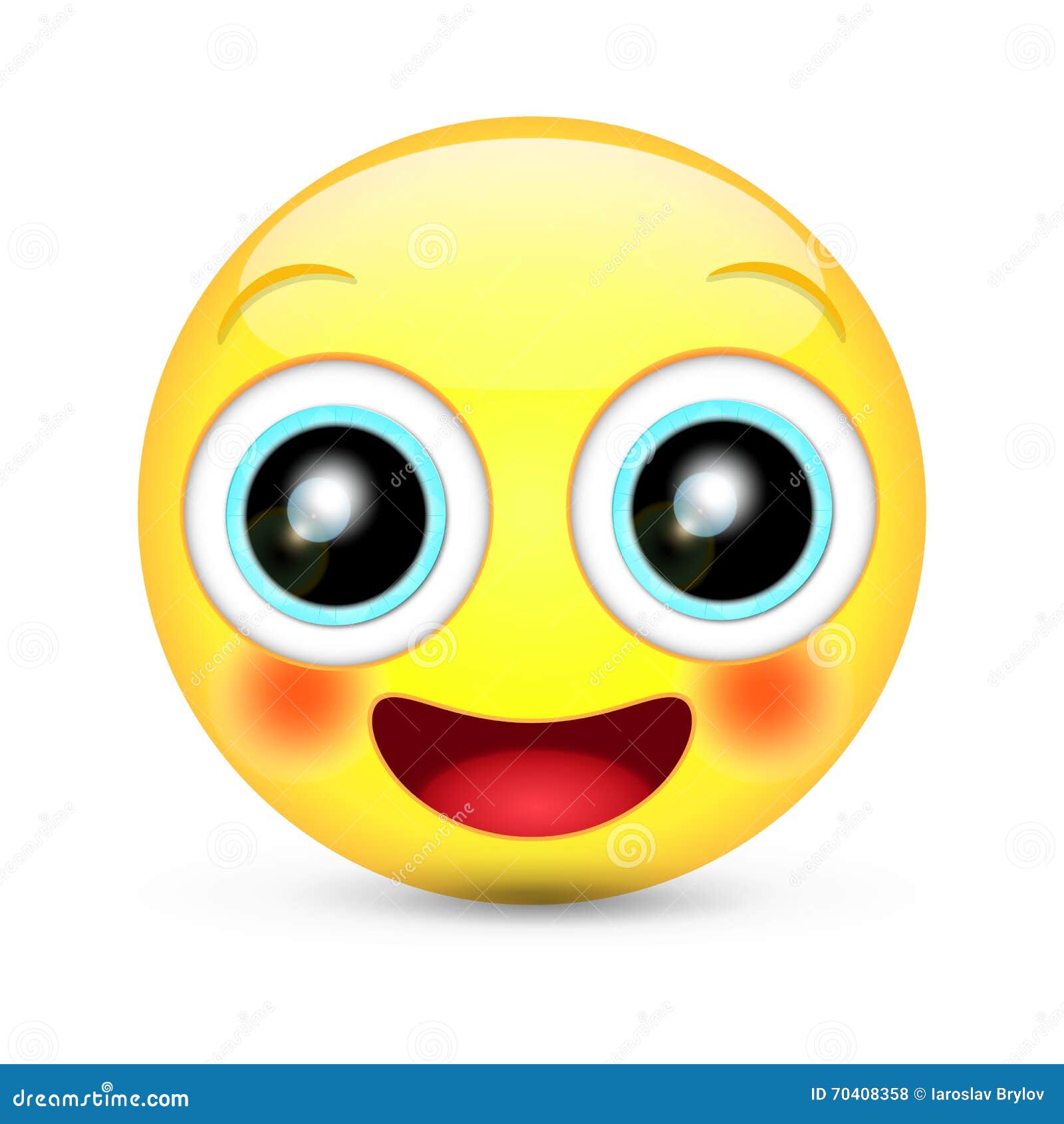 Happy emoticon smile stock vector. Illustration of persons - 70408358