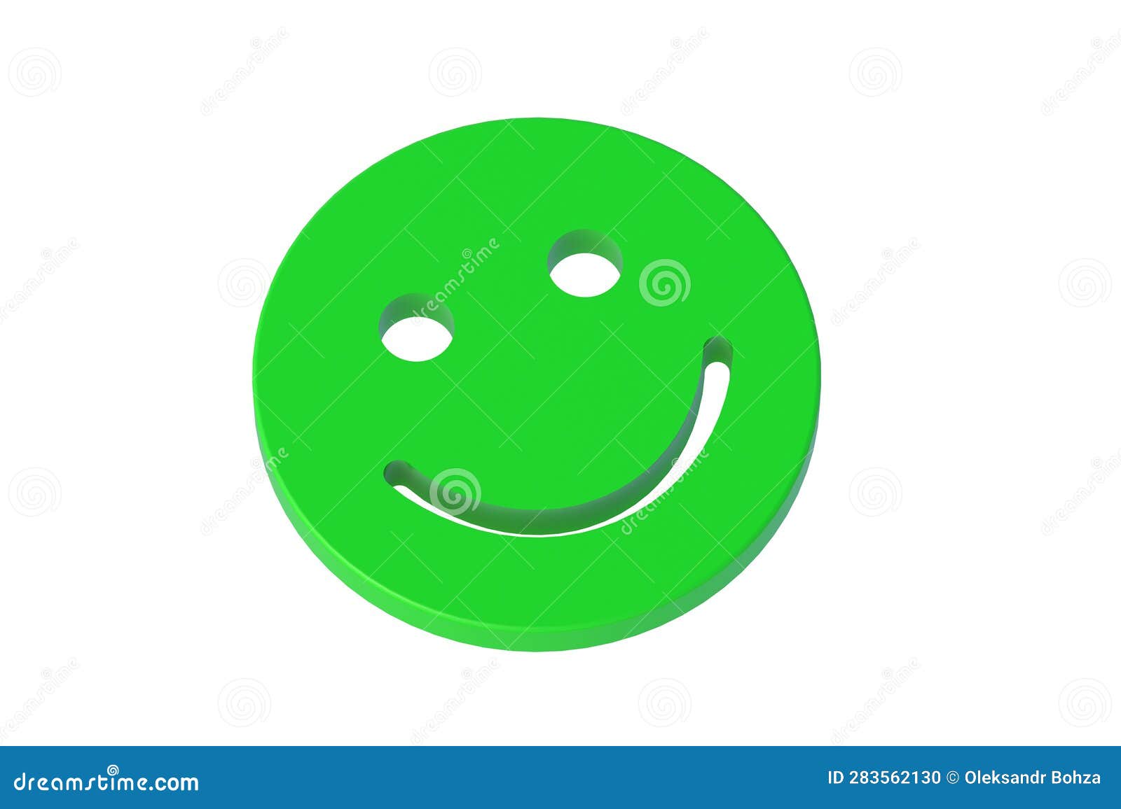 Happy Emotion Face Isolated on White Background Stock Illustration ...