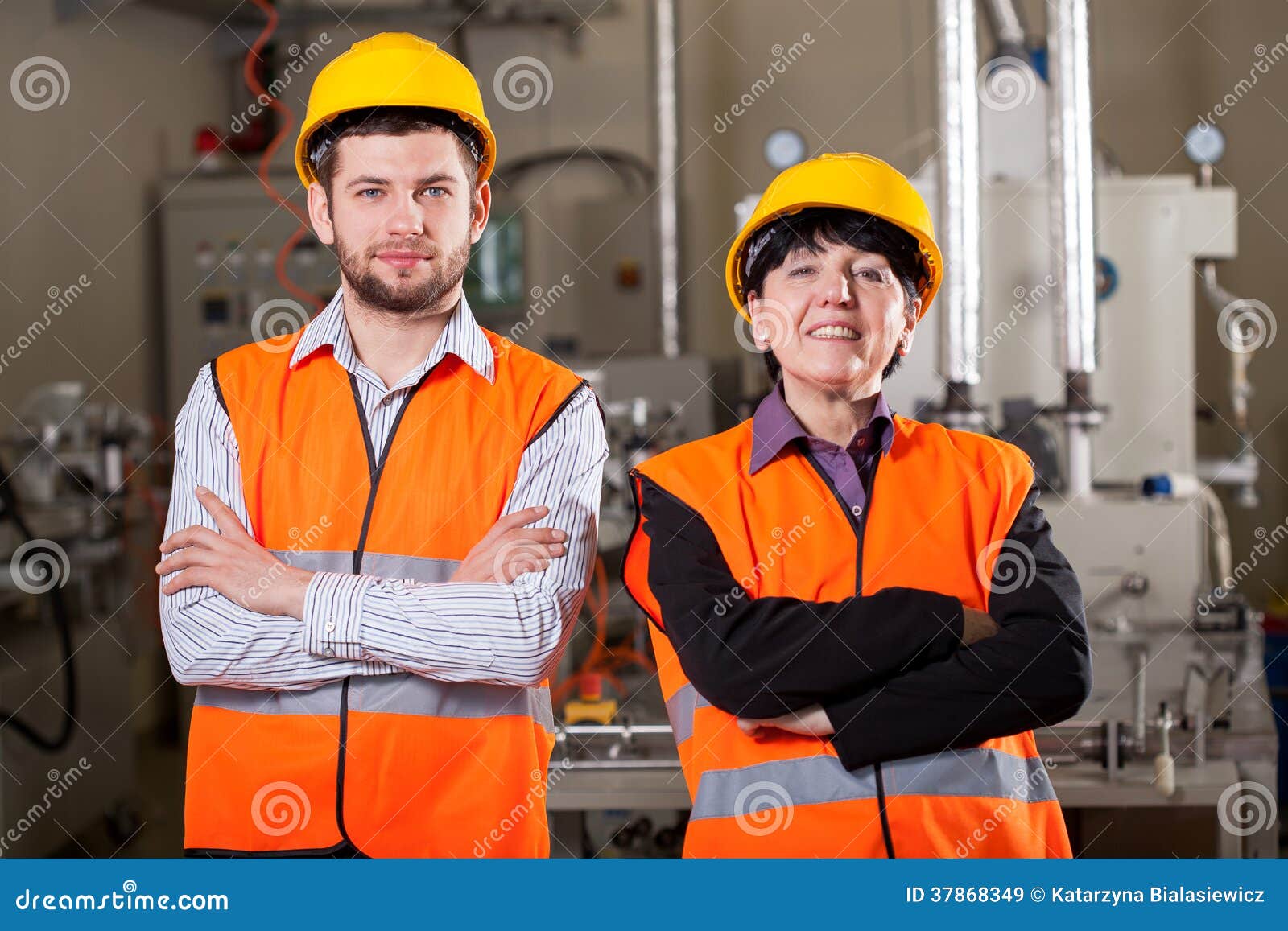 Happy Employees in Warehouse Stock Image - Image of logistics, shipping ...