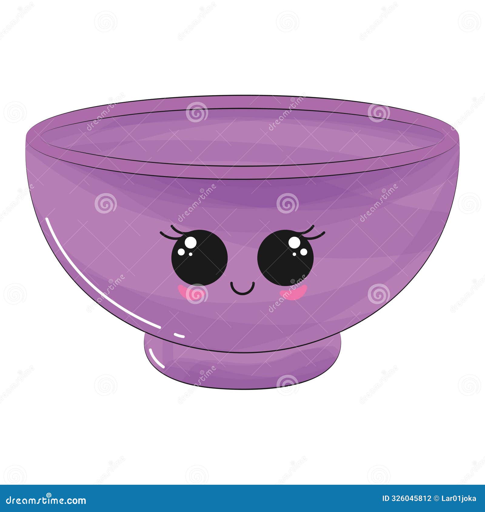 Happy Empty Food Bowl Character Cartoon Vector Stock Illustration ...