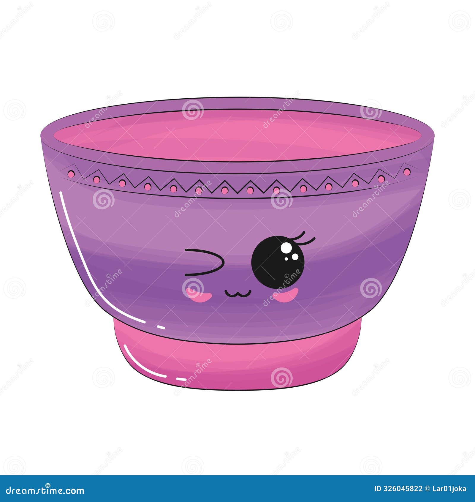 Happy Empty Food Bowl Character Cartoon Vector Stock Illustration ...