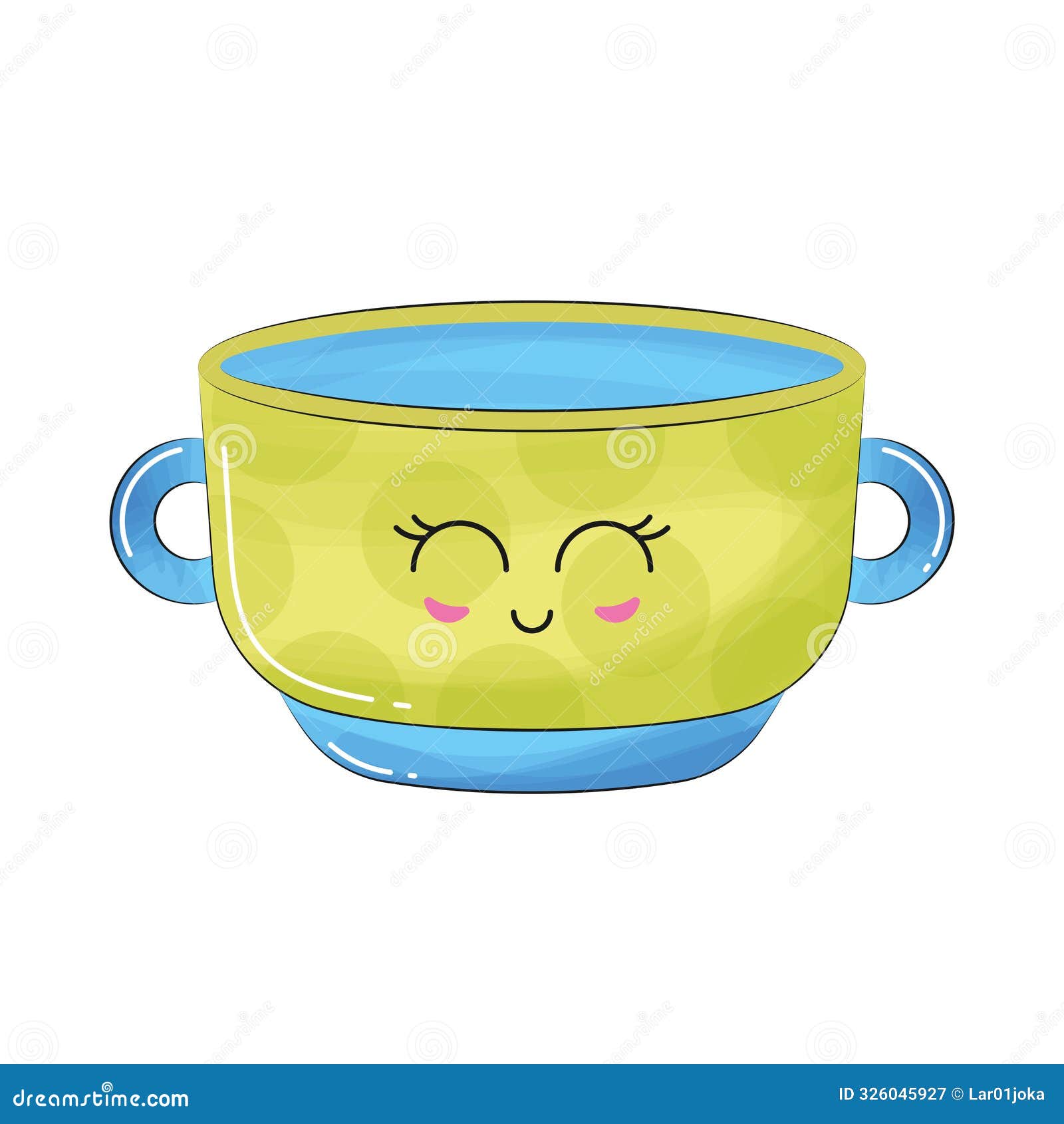 Happy Empty Food Bowl Character Cartoon Vector Stock Illustration ...