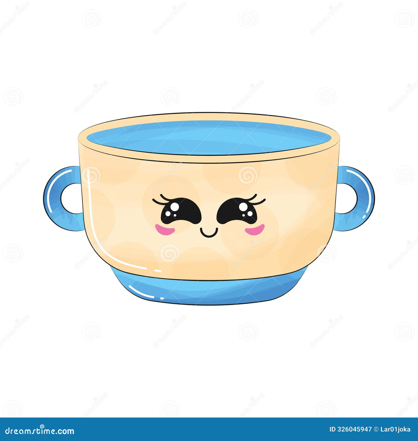 Happy Empty Food Bowl Character Cartoon Vector Stock Illustration ...