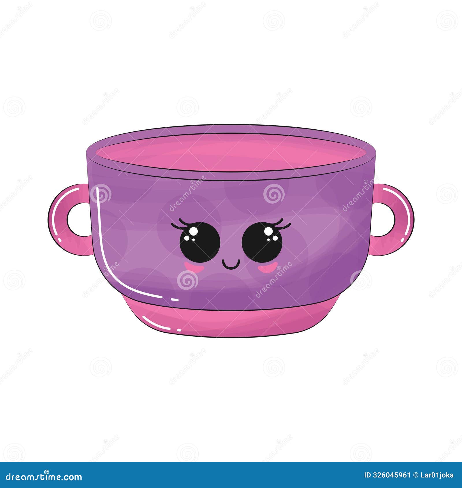 Happy Empty Food Bowl Character Cartoon Vector Stock Illustration ...
