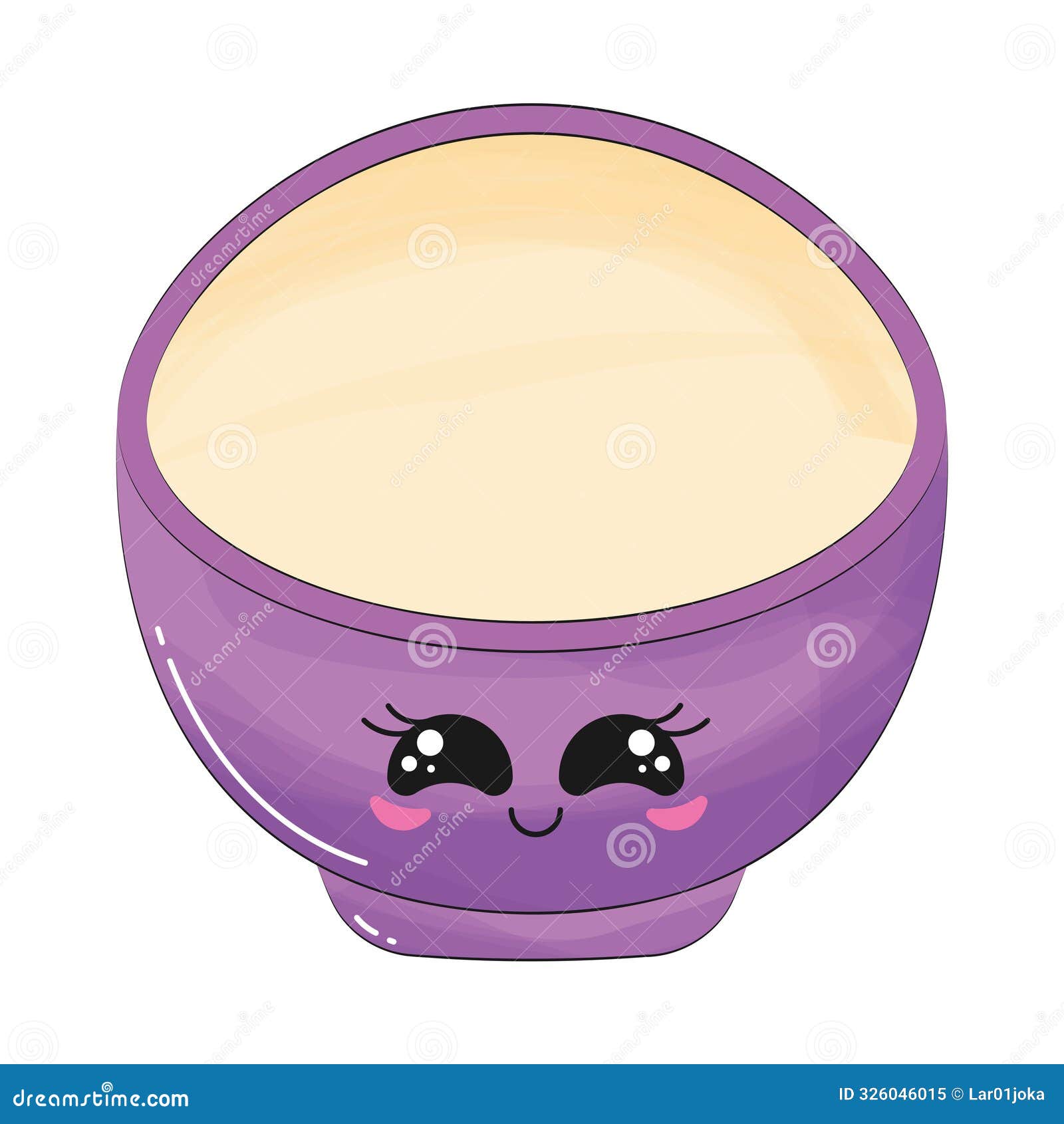 Happy Empty Food Bowl Character Cartoon Vector Stock Illustration ...