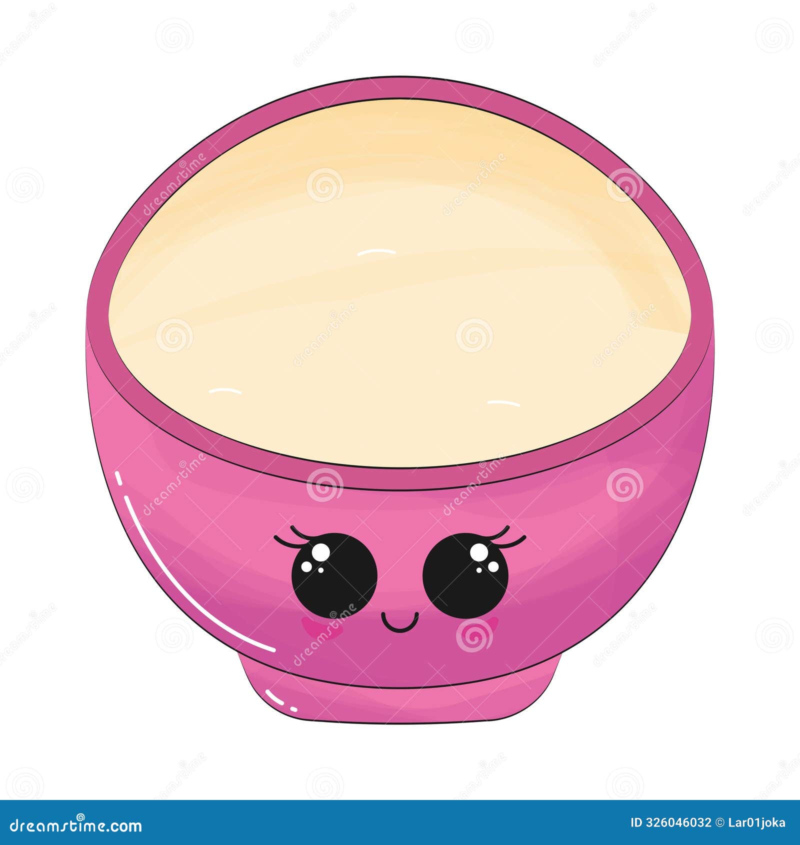 Happy Empty Food Bowl Character Cartoon Vector Stock Illustration ...