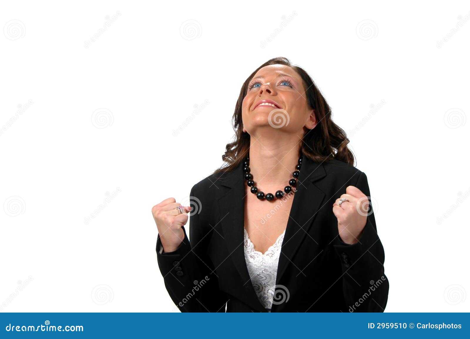 Happy Energetic Business Woman Stock Photo - Image of contemporary ...