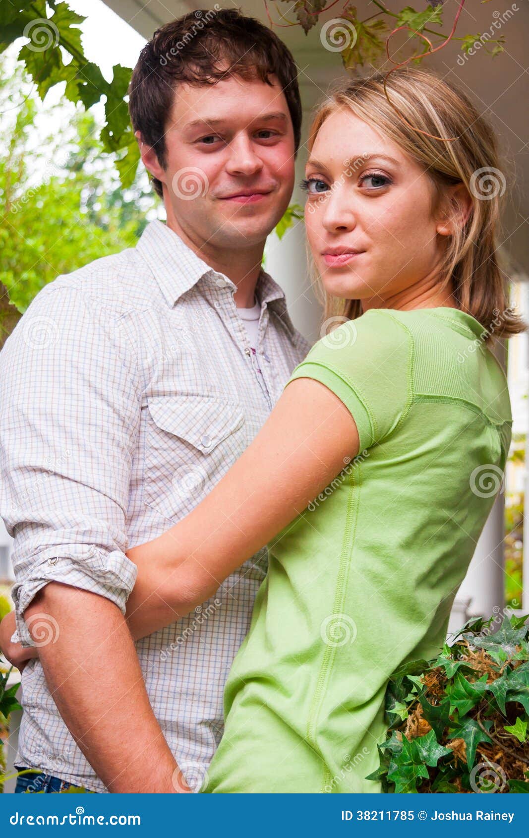 Happy Engaged Couple stock image. Image of beautiful - 38211785
