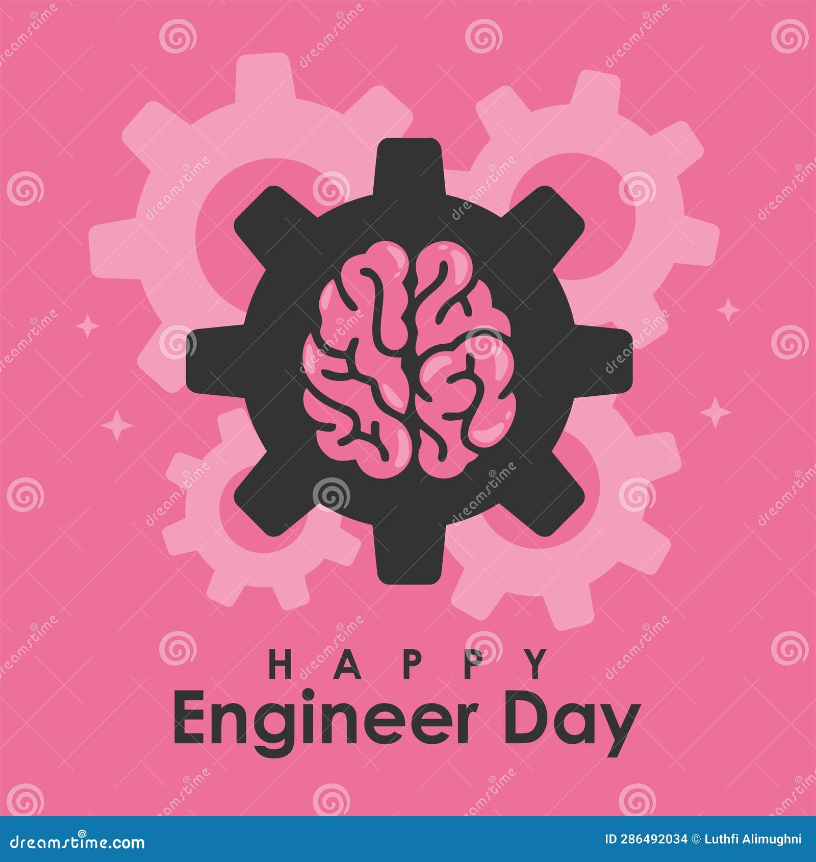 Happy Engineer Day Poster Template Vector Stock Vector - Illustration ...