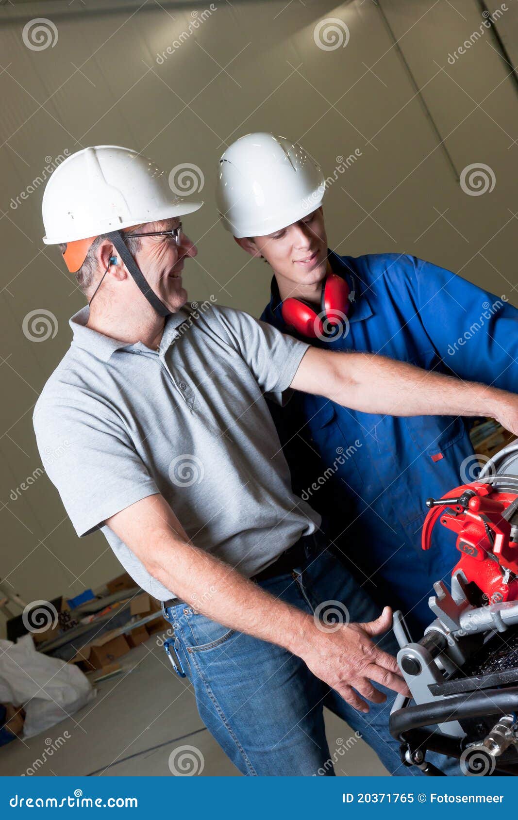 Happy engineers stock image. Image of employ, serious - 20371765