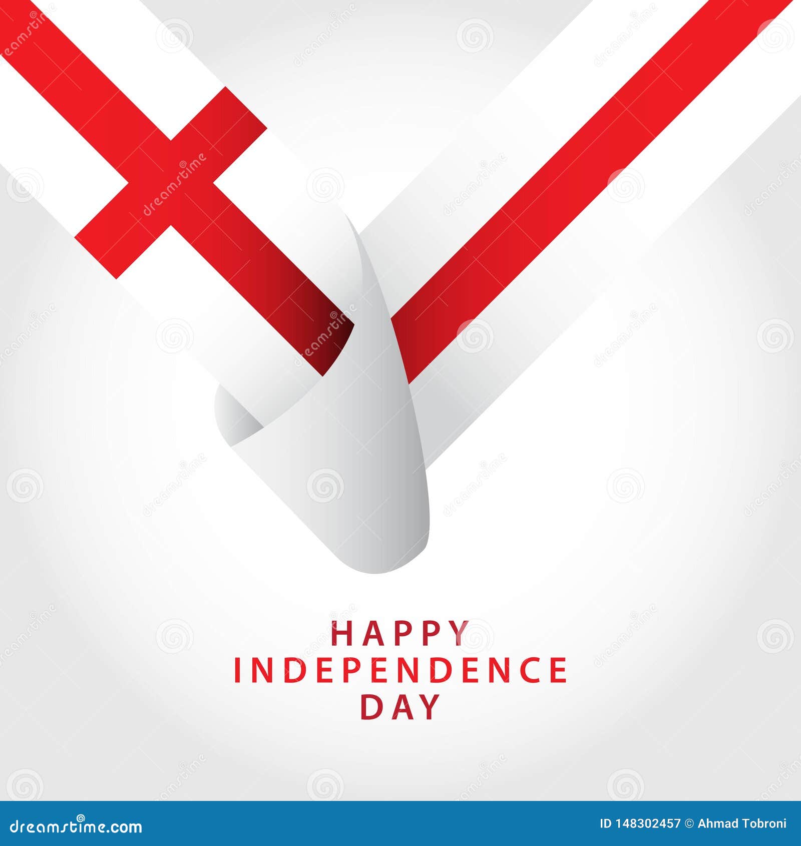 Happy England Independence Day Vector Template Design Illustrator Stock ...