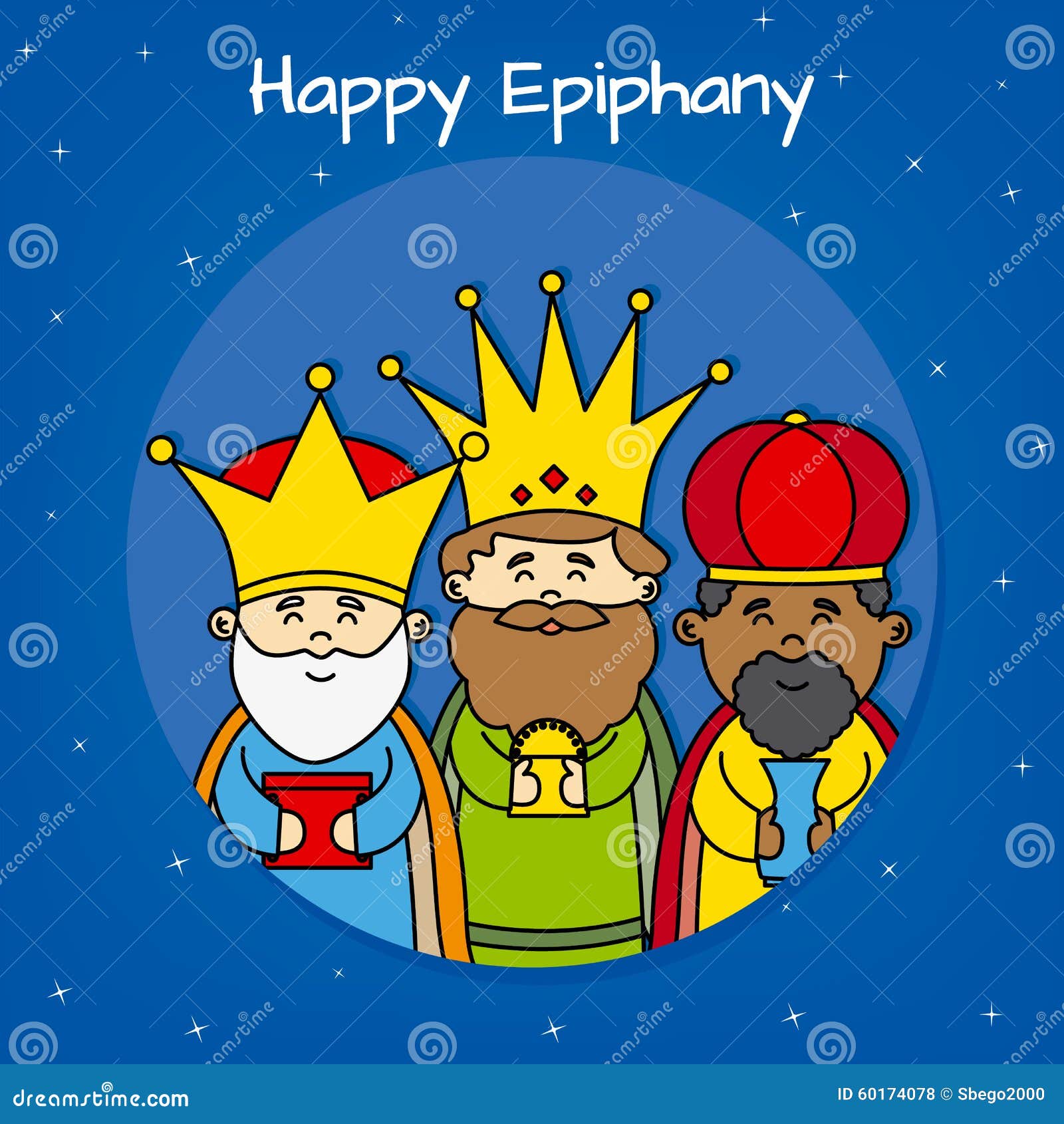 Happy epiphany stock vector. Illustration of nativity - 60174078